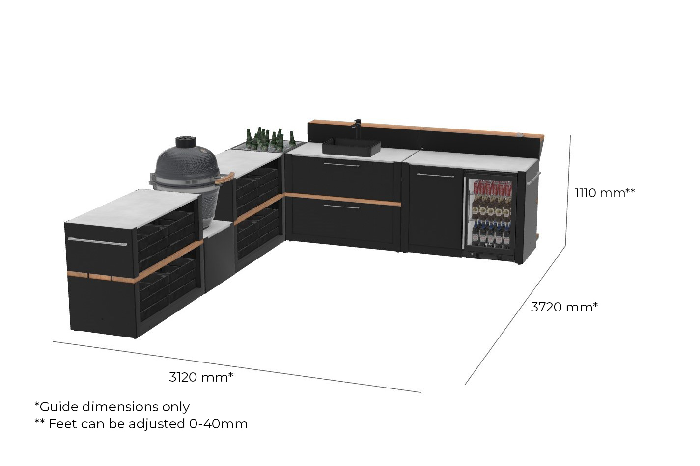 Layout L0670 | Grillo Outdoor Kitchens AU