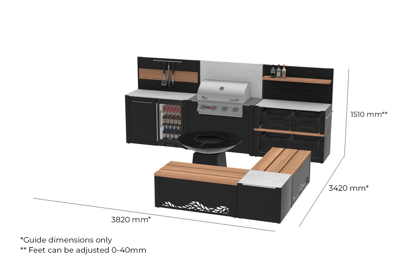 Layout SL810 | Grillo Outdoor Kitchens AU