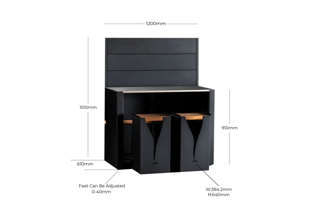 Outdoor Bar Table & Stools | Grillo Outdoor Kitchens AU